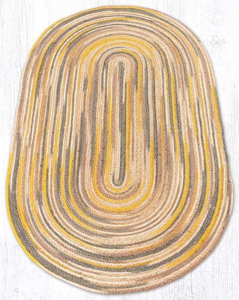 Tie-Dyed Oval Rug | The Braided Rug Place