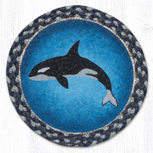 MSPR-869 Orca 10" Trivet | The Braided Rug Place