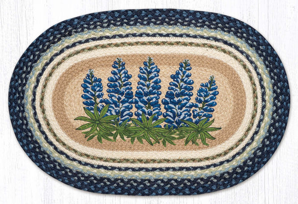 OP-062 Bluebonnet Oval Rug | The Braided Rug Place