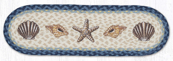ST-OP-362 Shells Stair Tread | The Braided Rug Place