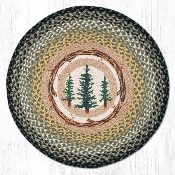 RP-116 Tall Timbers Round Rug | The Braided Rug Place