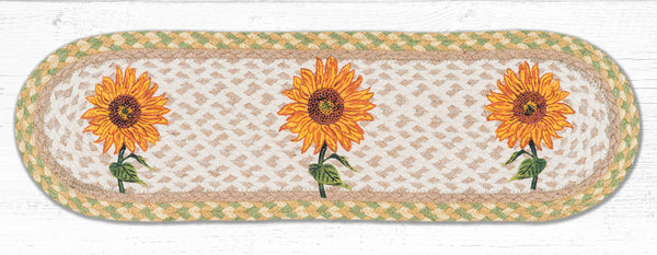 ST-OP-529 Sunflower Stair Tread | The Braided Rug Place