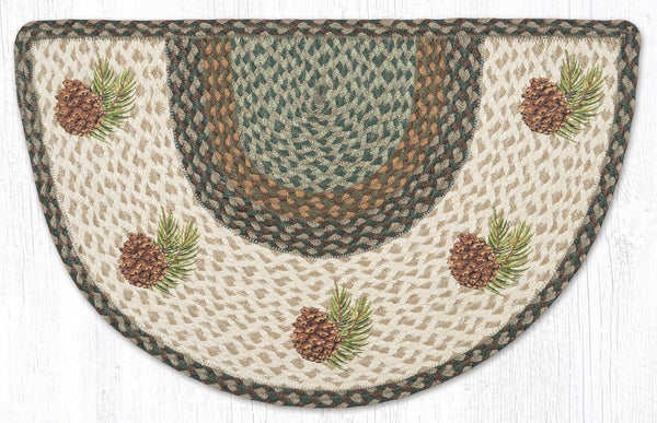 SCP-577 Graphic Pinecone Slice Rug | The Braided Rug Place