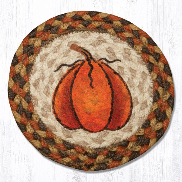 MSPR-222 Harvest Pumpkin Trivet | The Braided Rug Place