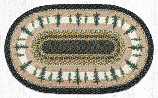 OP-116 Tall Timbers Oval Rug | The Braided Rug Place