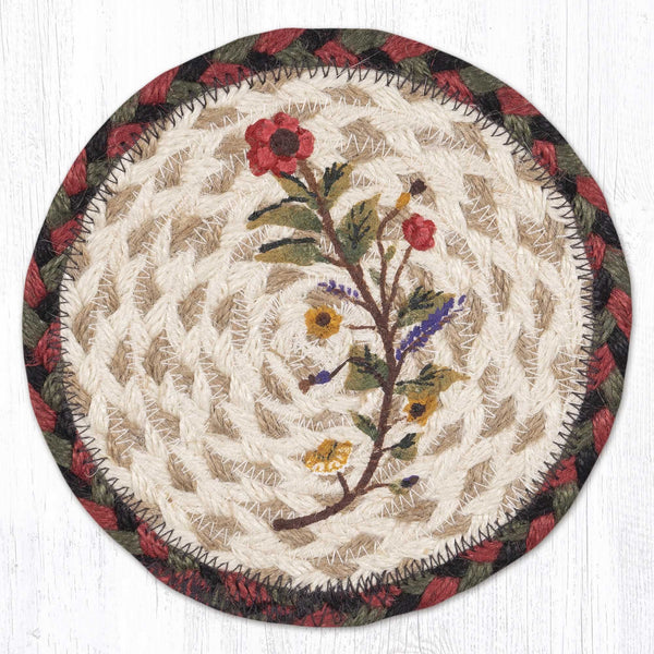 LC-081 Plant Kindess 7" Round | The Braided Rug Place