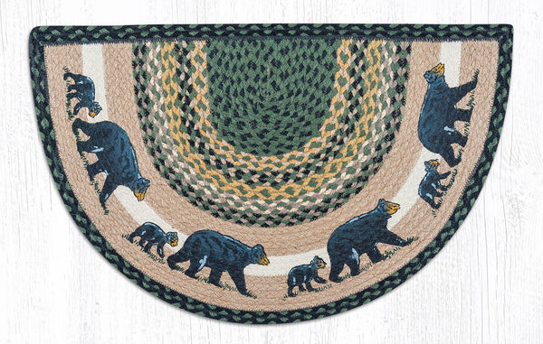 SCP-116 Mama & Baby Bear Slice Rug | The Braided Rug Place