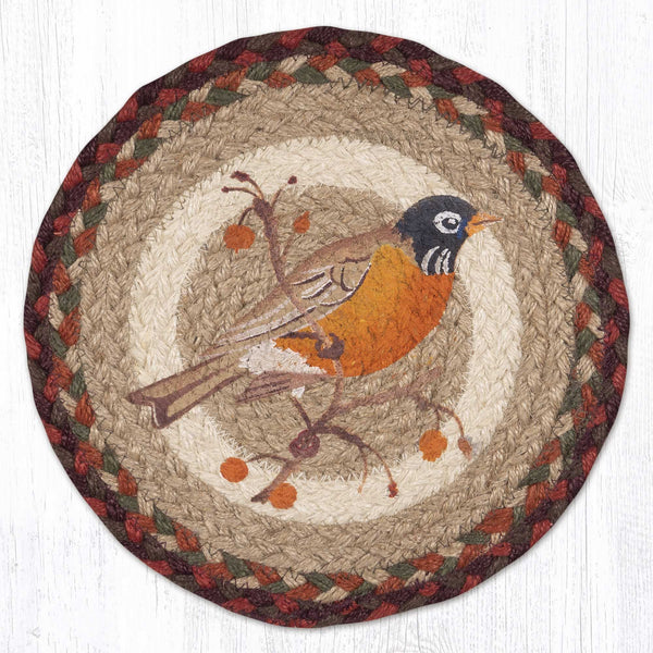 MSPR-417 Robin 10" Trivet | The Braided Rug Place